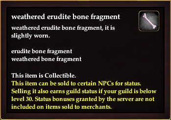 weathered erudite bone fragment | EverQuest 2 Wiki | Fandom