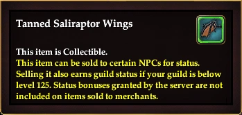 Tanned Saliraptor Wings | EverQuest 2 Wiki | Fandom