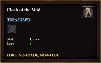 Cloak of the Void | EverQuest 2 Wiki | Fandom