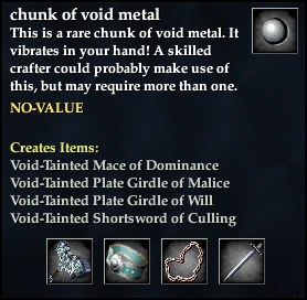 chunk of void metal | EverQuest 2 Wiki | Fandom