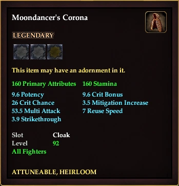 Moondancer's Corona | EverQuest 2 Wiki | Fandom