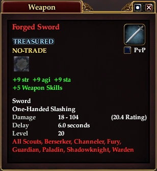 Forged Sword | EverQuest 2 Wiki | Fandom