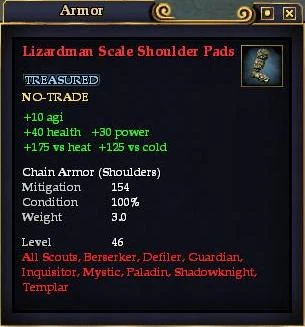 Lizardman Scale Shoulder Pads | EverQuest 2 Wiki | Fandom