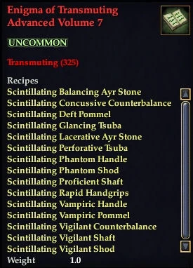 Category:Transmuting Recipe Books | EverQuest 2 Wiki | Fandom