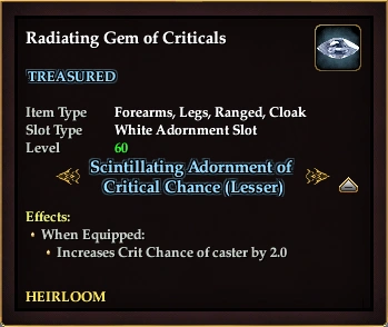 Radiating Gem of Criticals | EverQuest 2 Wiki | Fandom