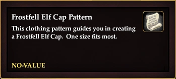 Frostfell Elf Cap Pattern | EverQuest 2 Wiki | Fandom