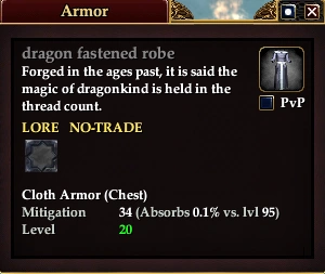dragon fastened robe | EverQuest 2 Wiki | Fandom