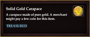 Solid Gold Carapace | EverQuest 2 Wiki | Fandom
