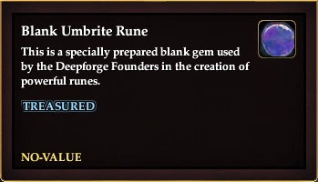 Blank Umbrite Rune | EverQuest 2 Wiki | Fandom