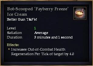 Bot-Scooped "Fayberry Freeze" Ice Cream | EverQuest 2 Wiki | Fandom