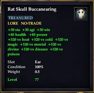 Rat Skull Buccanearing | EverQuest 2 Wiki | Fandom