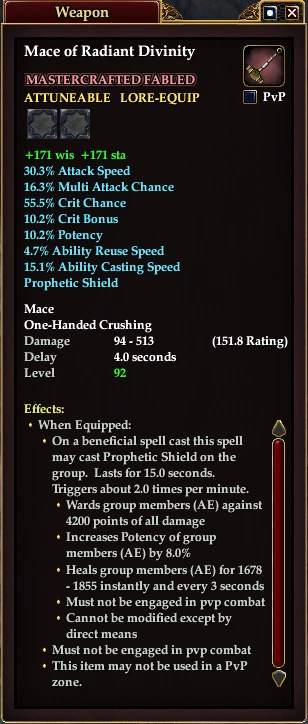 Mace of Radiant Divinity | EverQuest 2 Wiki | Fandom