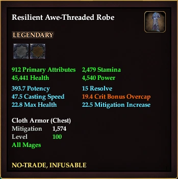 Resilient Awe-Threaded Robe | EverQuest 2 Wiki | Fandom