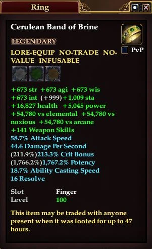 Cerulean Band of Brine | EverQuest 2 Wiki | Fandom