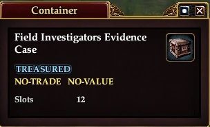Field Investigators Evidence Case | EverQuest 2 Wiki | Fandom