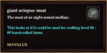 giant octopus meat | EverQuest 2 Wiki | Fandom