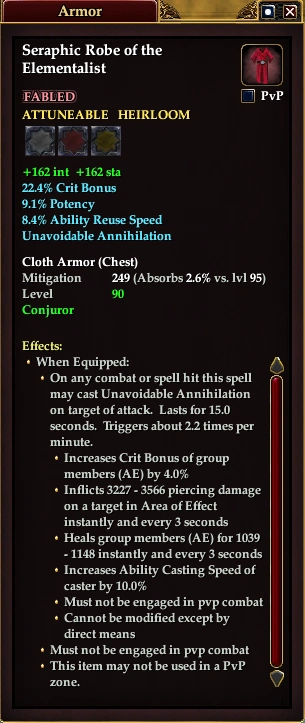 Seraphic Robe of the Elementalist | EverQuest 2 Wiki | Fandom