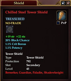 Chilled Steel Tower Shield | EverQuest 2 Wiki | Fandom