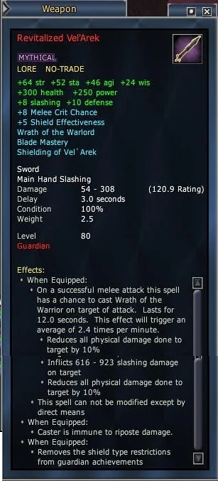 Guardian Epic Weapon Timeline | EverQuest 2 Wiki | Fandom