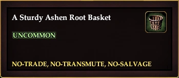 A Sturdy Ashen Root Basket | EverQuest 2 Wiki | Fandom