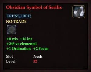 Obsidian Symbol of Serilis | EverQuest 2 Wiki | Fandom