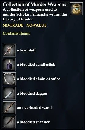 Collection of Murder Weapons | EverQuest 2 Wiki | Fandom