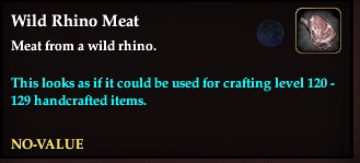Wild Rhino Meat | EverQuest 2 Wiki | Fandom