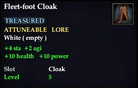 Fleet-foot Cloak | EverQuest 2 Wiki | Fandom