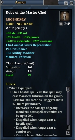 Robe of the Master Chef | EverQuest 2 Wiki | Fandom