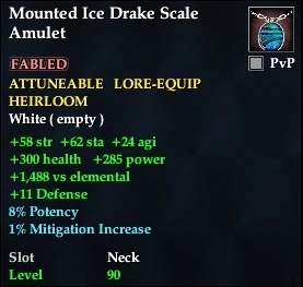 Mounted Ice Drake Scale Amulet | EverQuest 2 Wiki | Fandom