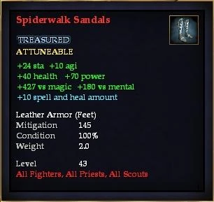 Spiderwalk Sandals | EverQuest 2 Wiki | Fandom