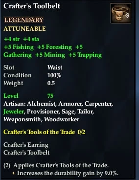 Crafter's Toolbelt | EverQuest 2 Wiki | Fandom
