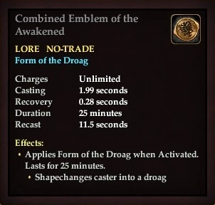 Combined Emblem of the Awakened | EverQuest 2 Wiki | Fandom