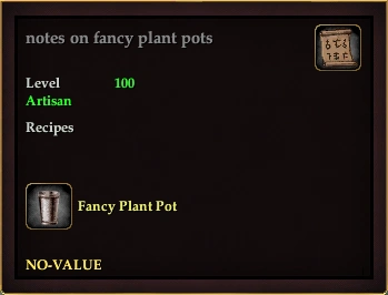 notes on fancy plant pots | EverQuest 2 Wiki | Fandom