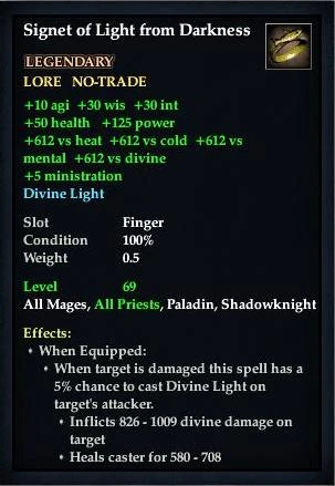Signet of Light from Darkness | EverQuest 2 Wiki | Fandom
