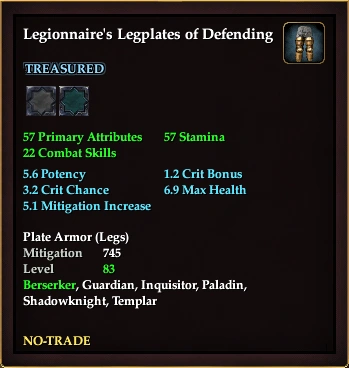 Legionnaire's Legplates of Defending | EverQuest 2 Wiki | Fandom