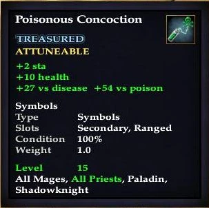 Poisonous Concoction | EverQuest 2 Wiki | Fandom