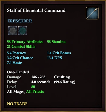 Staff of Elemental Command | EverQuest 2 Wiki | Fandom