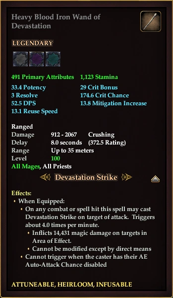 Heavy Blood Iron Wand of Devastation | EverQuest 2 Wiki | Fandom