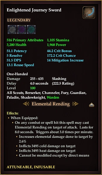Enlightened Journey Sword | EverQuest 2 Wiki | Fandom