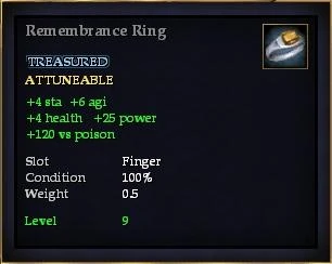 Remembrance Ring | EverQuest 2 Wiki | Fandom