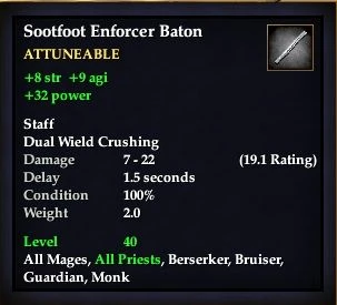 Sootfoot Enforcer Baton | EverQuest 2 Wiki | Fandom