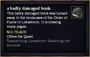 a badly damaged book | EverQuest 2 Wiki | Fandom
