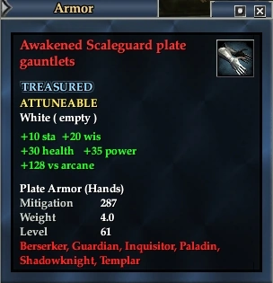 Awakened Scaleguard plate gauntlets | EverQuest 2 Wiki | Fandom