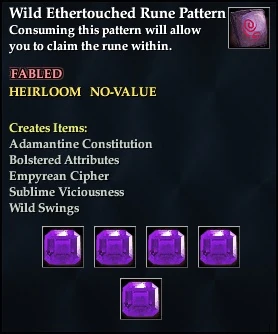 Wild Ethertouched Rune Pattern | EverQuest 2 Wiki | Fandom