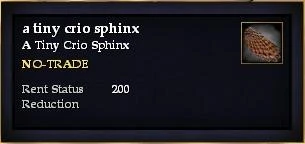 a tiny crio sphinx | EverQuest 2 Wiki | Fandom