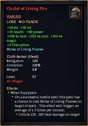 Circlet of Living Fire | EverQuest 2 Wiki | Fandom