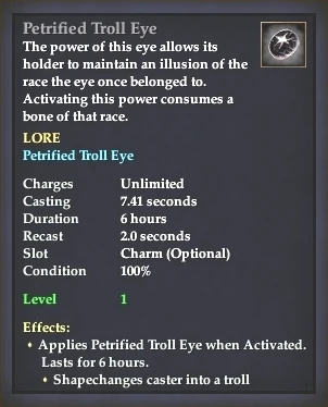Petrified Troll Eye | EverQuest 2 Wiki | Fandom