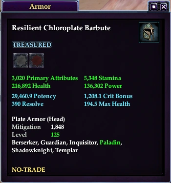 Resilient Chloroplate Barbute | EverQuest 2 Wiki | Fandom
