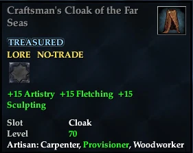 Craftsman's Cloak of the Far Seas | EverQuest 2 Wiki | Fandom